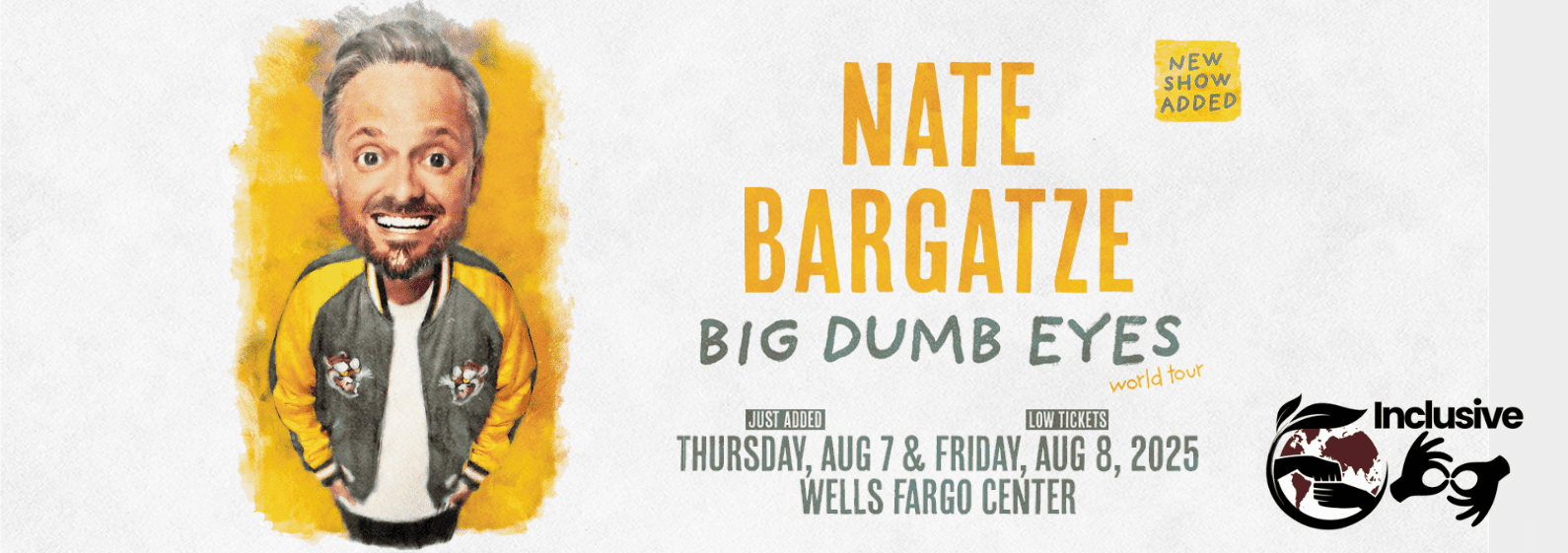 Nate Bargatze: Big Dumb Eyes World Tour - Inclusive Communication Services